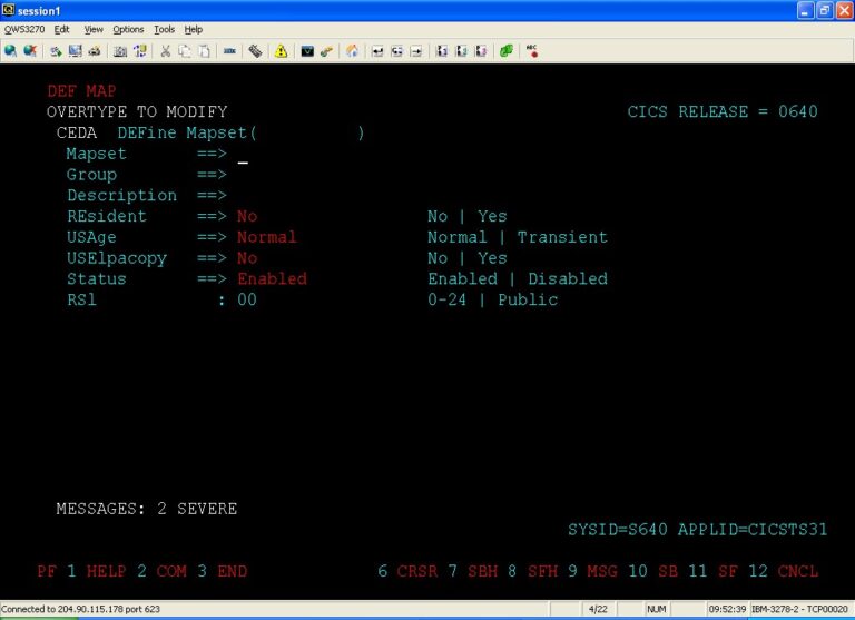 Useful CICS Commands with Screens - TekDoze